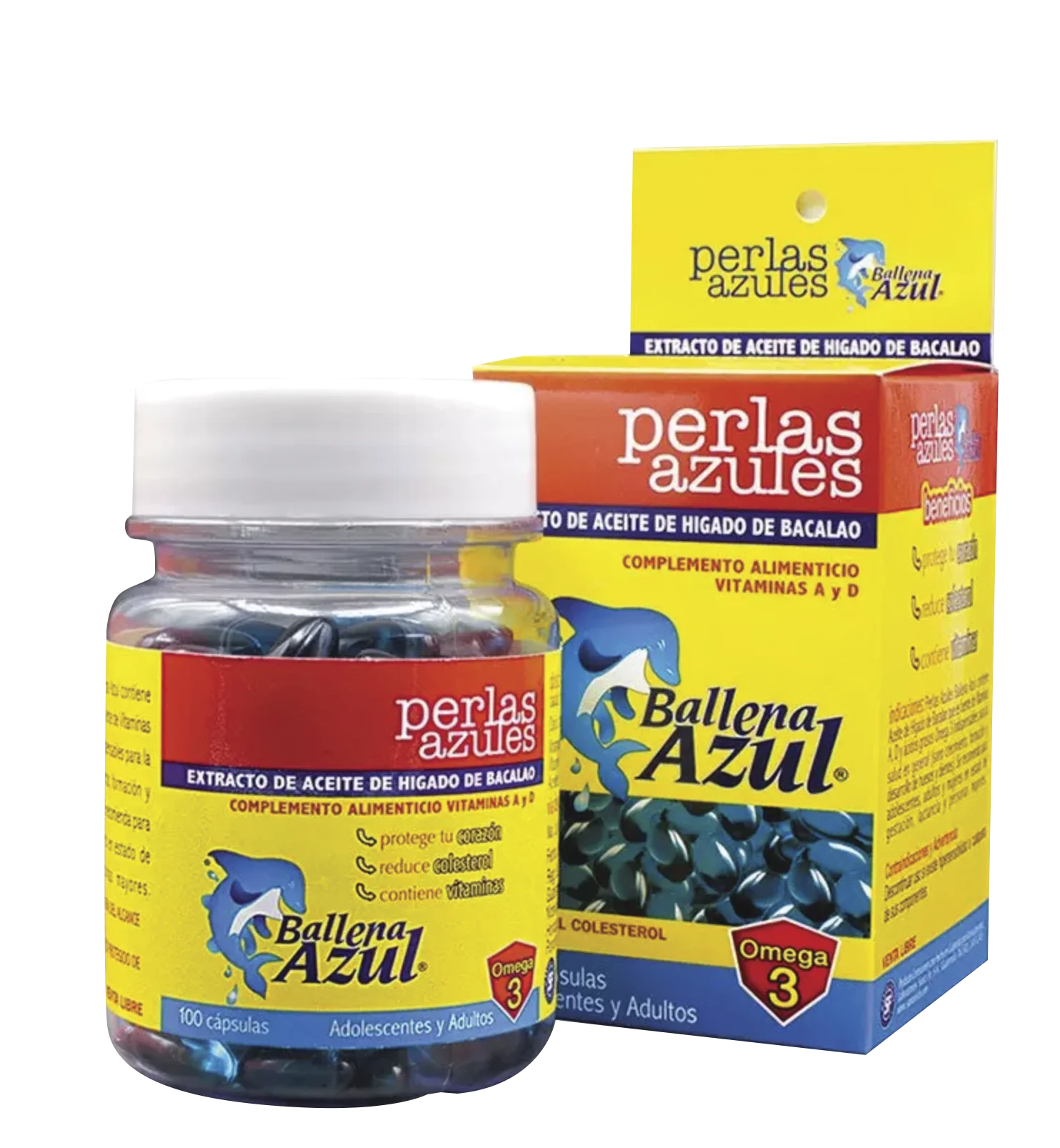 Perlas Azules - Ballena Azul - 100 X Cápsulas – Vas al Super