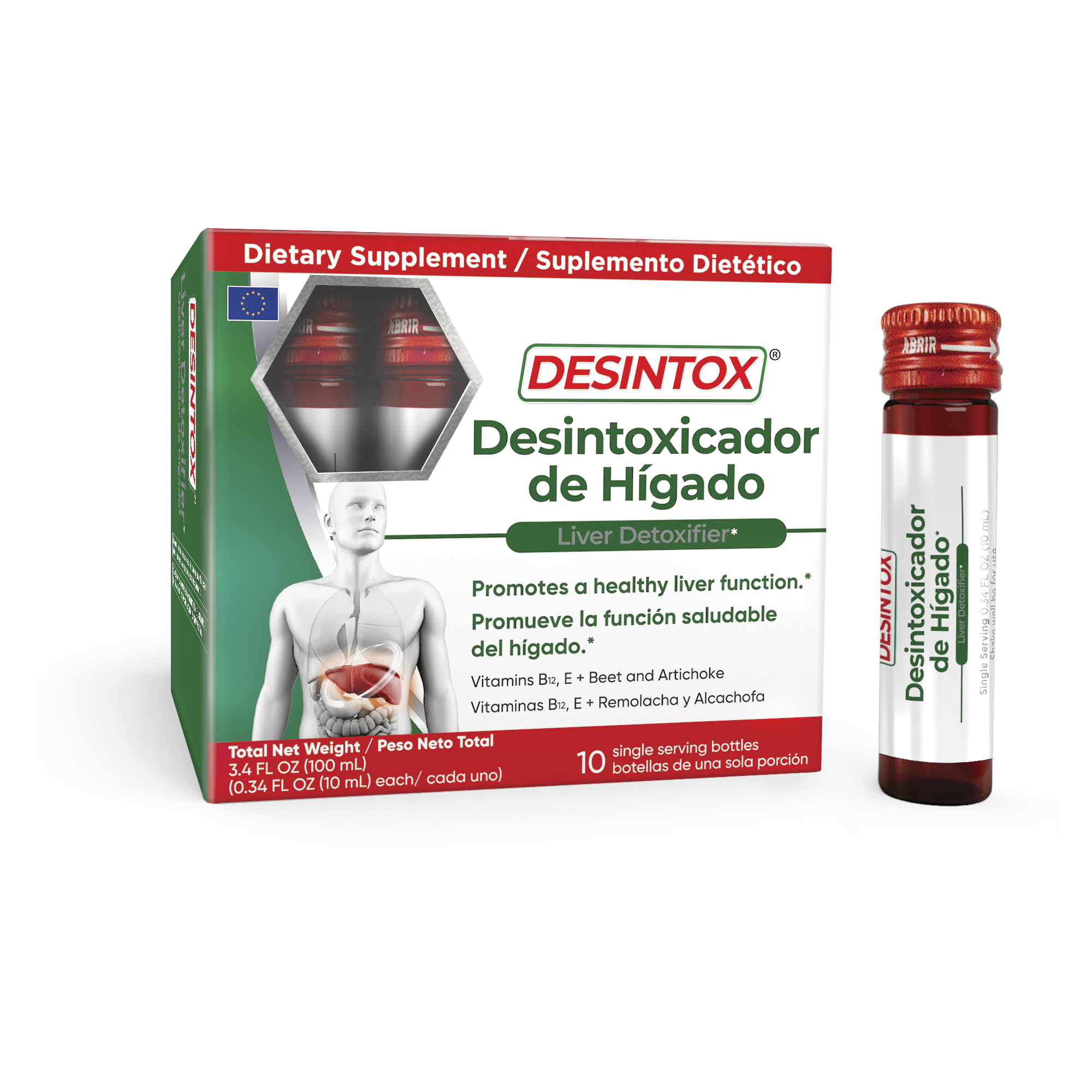 Desintox® Liver Detoxifier 10 Vials (10 Ml) – Vas al Super