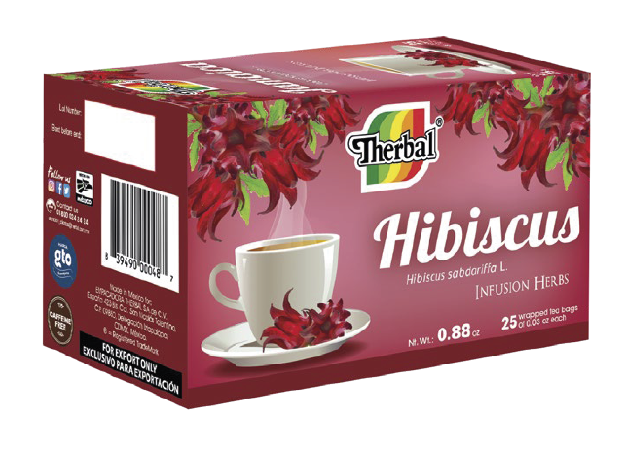 Therbal Te Jamaica (Hibiscus) 25Ct – Vas al Super