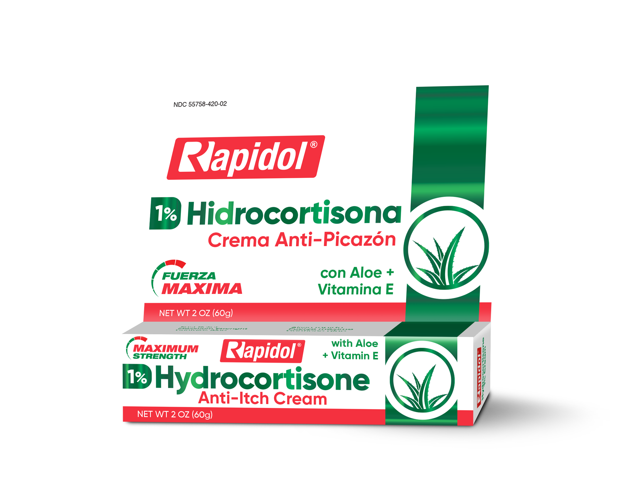 Rapidol Hydrocortisone with Aloe Vera 2oz – Vas al Super