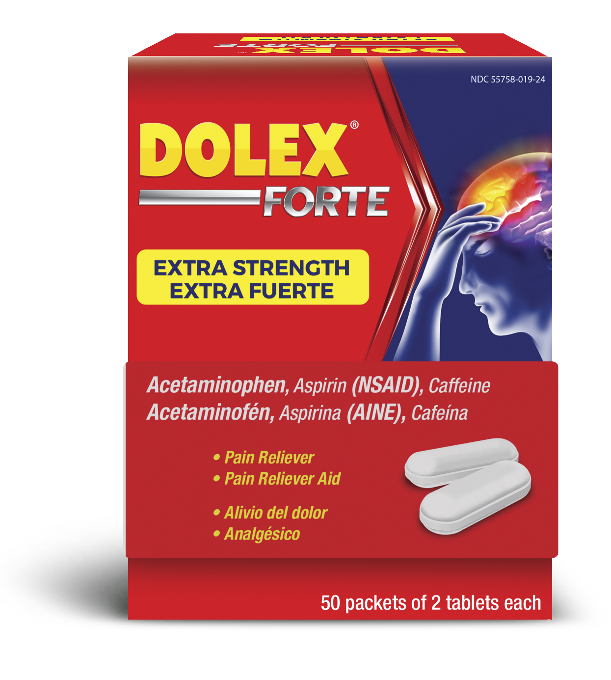 Dolex Forte Display 50x2 tabs – Vas al Super